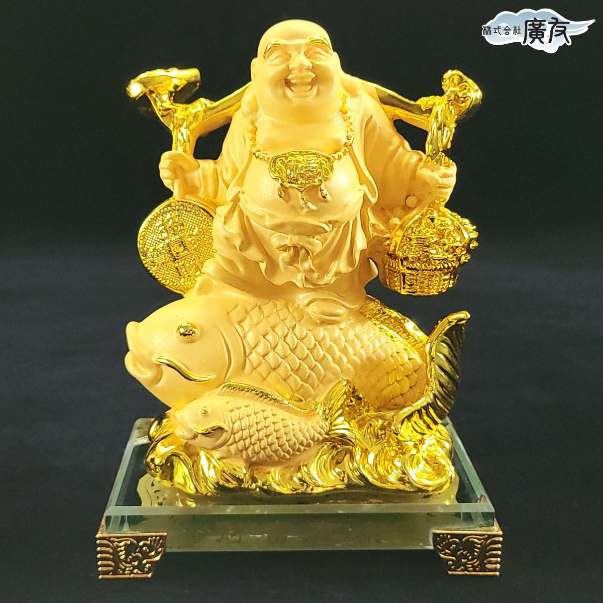 ハッピーブッダ 財富有余鯉布袋(砂金色)10番 – 株式会社廣友オンラインショップ